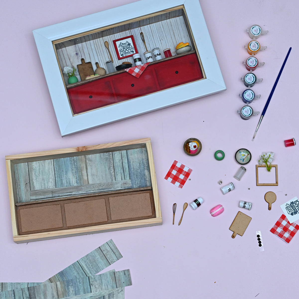 Rustic Kitchen Miniature Shadow Box – Pinch of Pretty