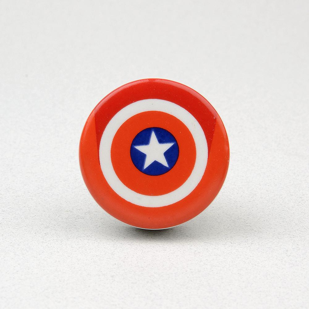 Shop Online Captain America Ceramic Knob for Kids' Room Decor – Pinch ...
