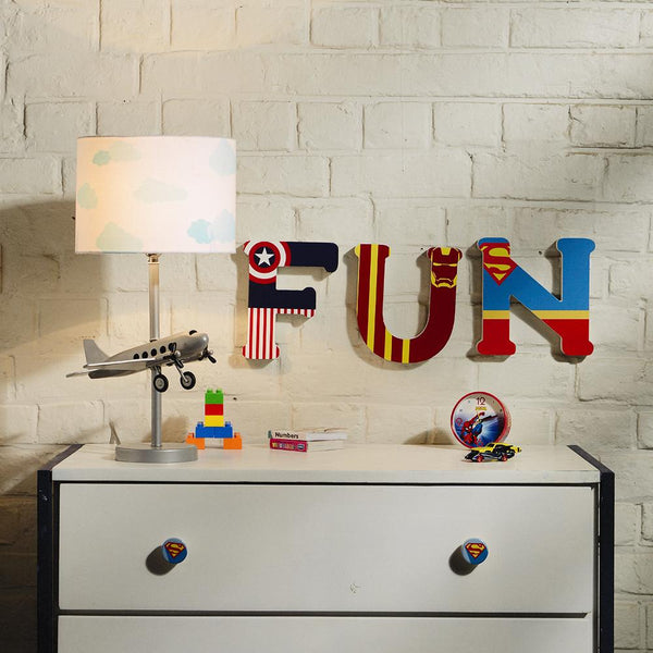 Superman Z Superhero Alphabet | Kids' Zesty Decor – Pinch of Pretty